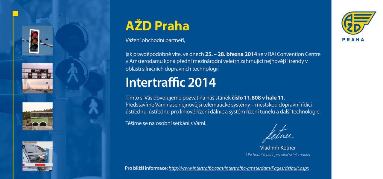 AŽD Praha s.r.o. | Novinky | INTERTRAFFIC 2014 | AŽD Praha s.r.o.